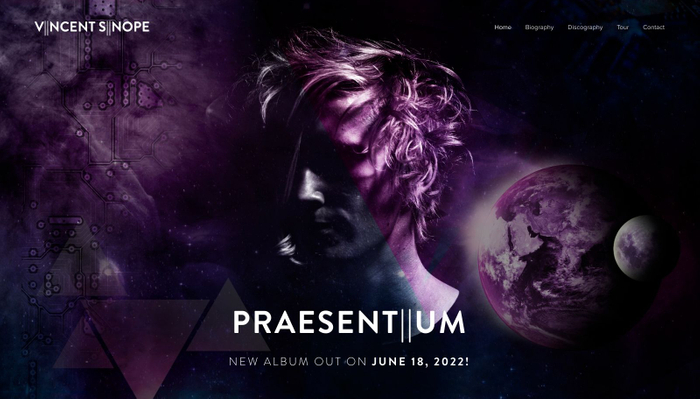 DJ and Producer Website Template - Website template