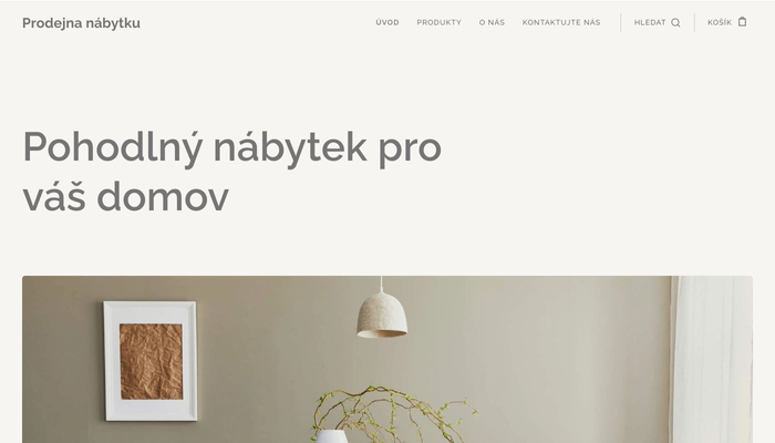 Šablona: E-shop s nábytkem - Webová šablona | Webnode.cz
