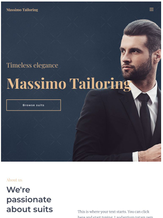 Tailor Website Template - Website template