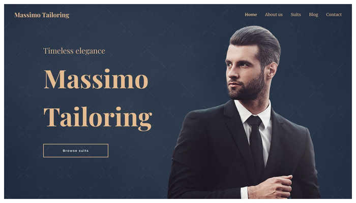Tailor Website Template - Website template