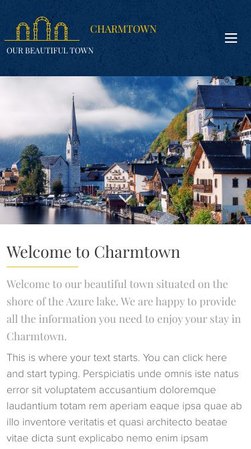 Town Website Template - Website template