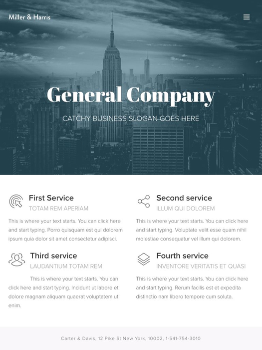 Our Company Website Template - Website template