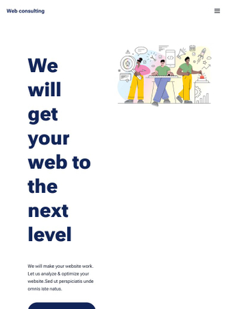 Web Consulting Website Template - Website template