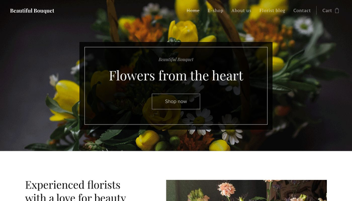 Flower Shop Store Template - Website template