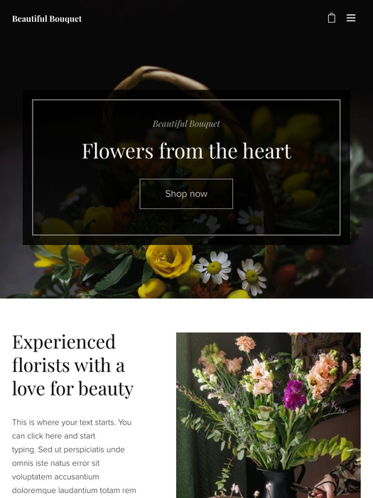 Flower Shop Store Template - Website template