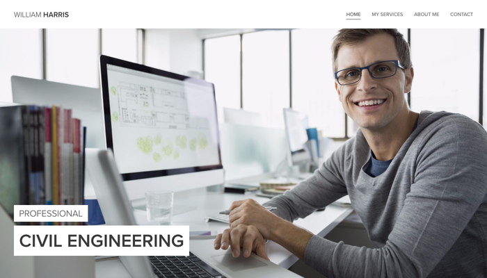 Civil Engineering Website Template - Website template