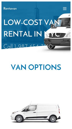 Van Rental Template - Website template - Webnode