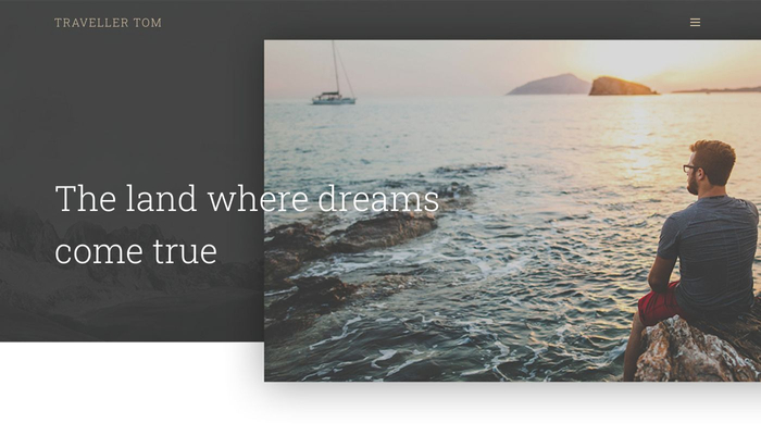 Travel Feed Website Template - Website template