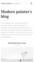Art Blog Website Template - Website template