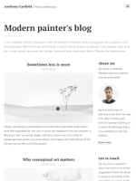 Art Blog Website Template - Website template
