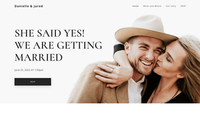 Rustic Wedding Website Template - Website template
