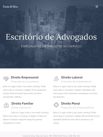 Template para Advogados - Template - Webnode