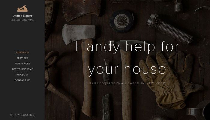 Handyman Website Template - Website template