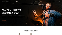 Music Store Template - Website template
