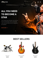 Music Store Template - Website template
