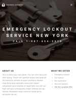 Locksmith Website Template - Website template
