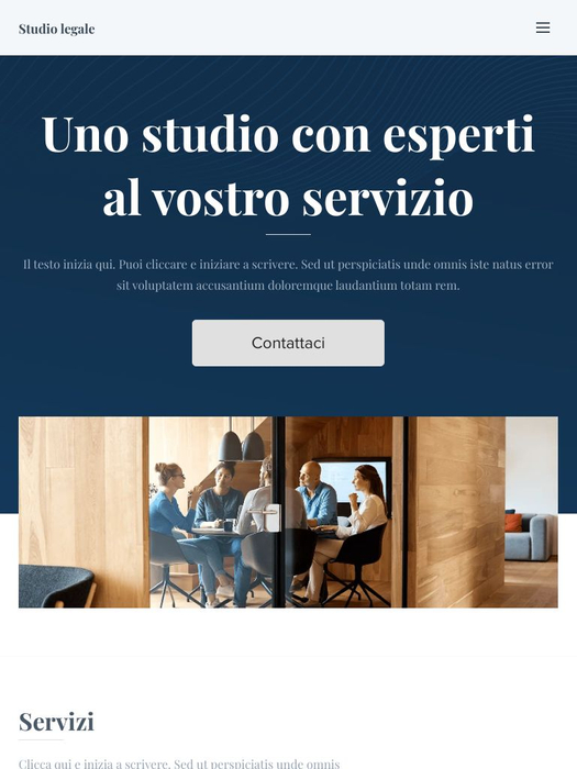 Modello - Studio legale - Modello del sito - Webnode