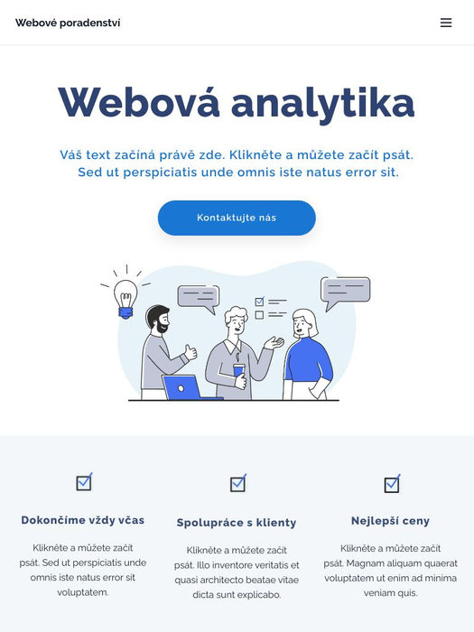 Šablona: Webové poradenství - Webová šablona | Webnode.cz