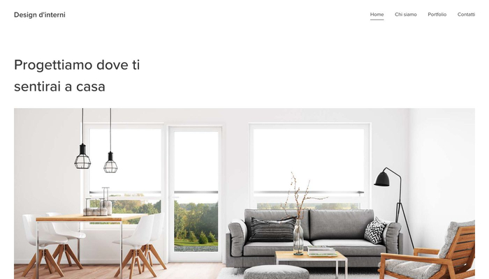 Modello - Design d'interni - Modello del sito - Webnode
