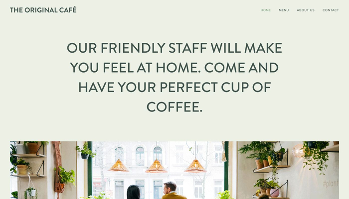 Café Website Template - Website template